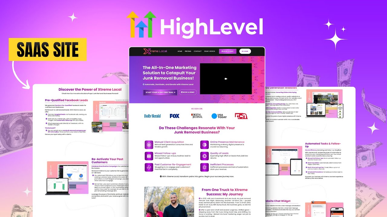 Highlevel SAAS Custom Designed Website Project Walkthrough | Step By ...
