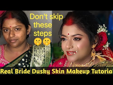 Dusky Skin Makeup Tutorial || Dark/Tan/deep Skin Makeup look || Makeup ...