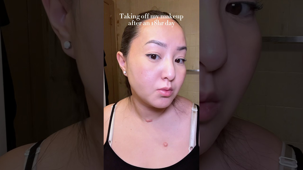 Taking my makeup off after an 18hr day - YouTube