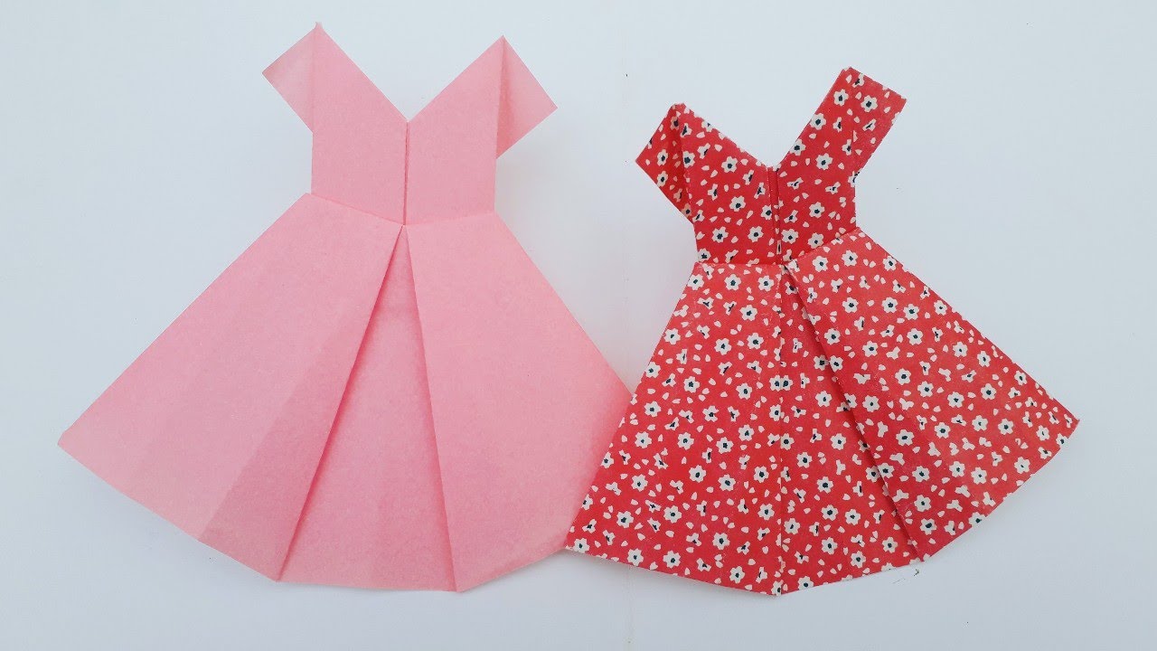 ROBE EN PAPIER Origami facile - YouTube