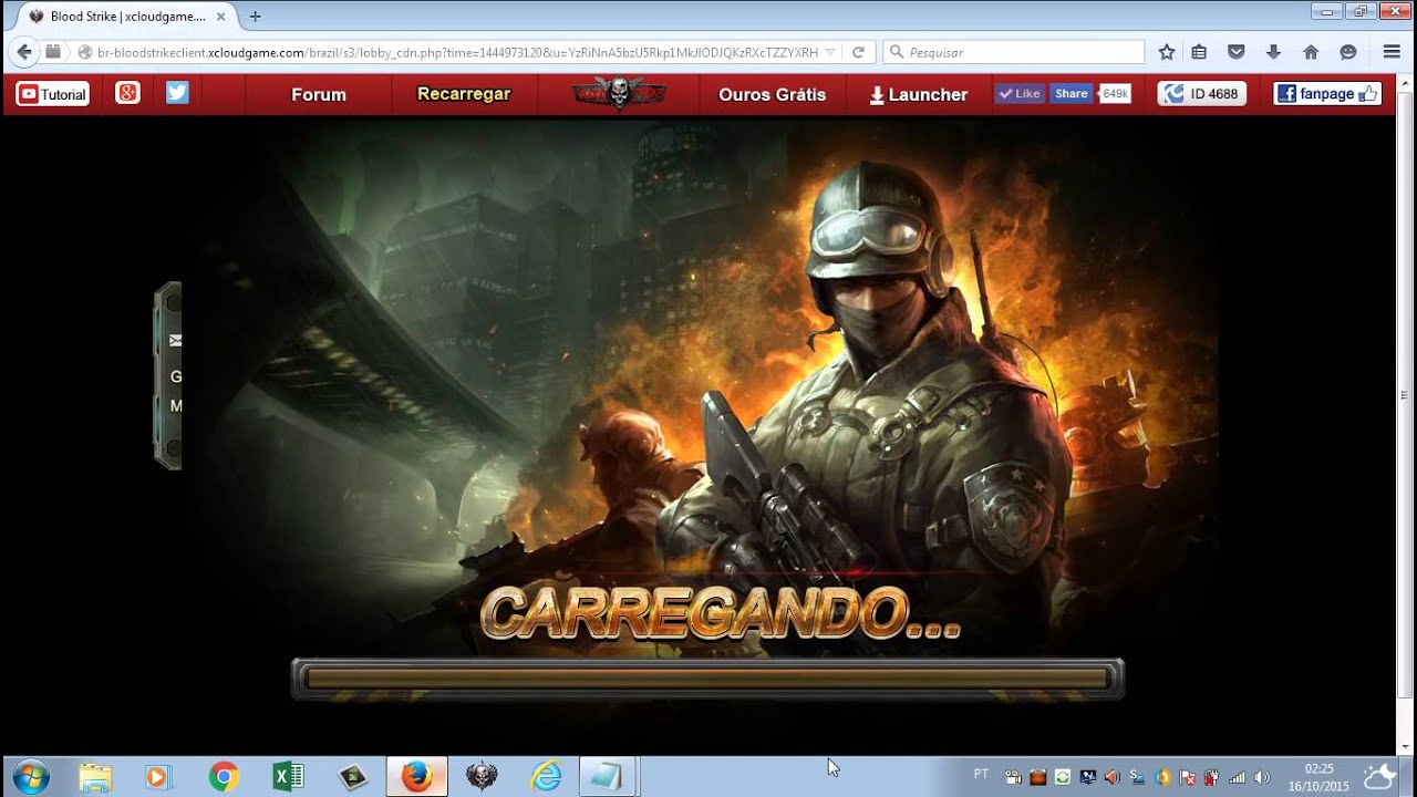 Como Jogar Blood Strike Pelo facebook passo a passo (Firefox) - YouTube
