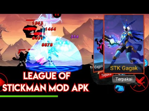NEW SKIN LEAGUE OF STICKMAN MOD APK STK GAGAK - YouTube