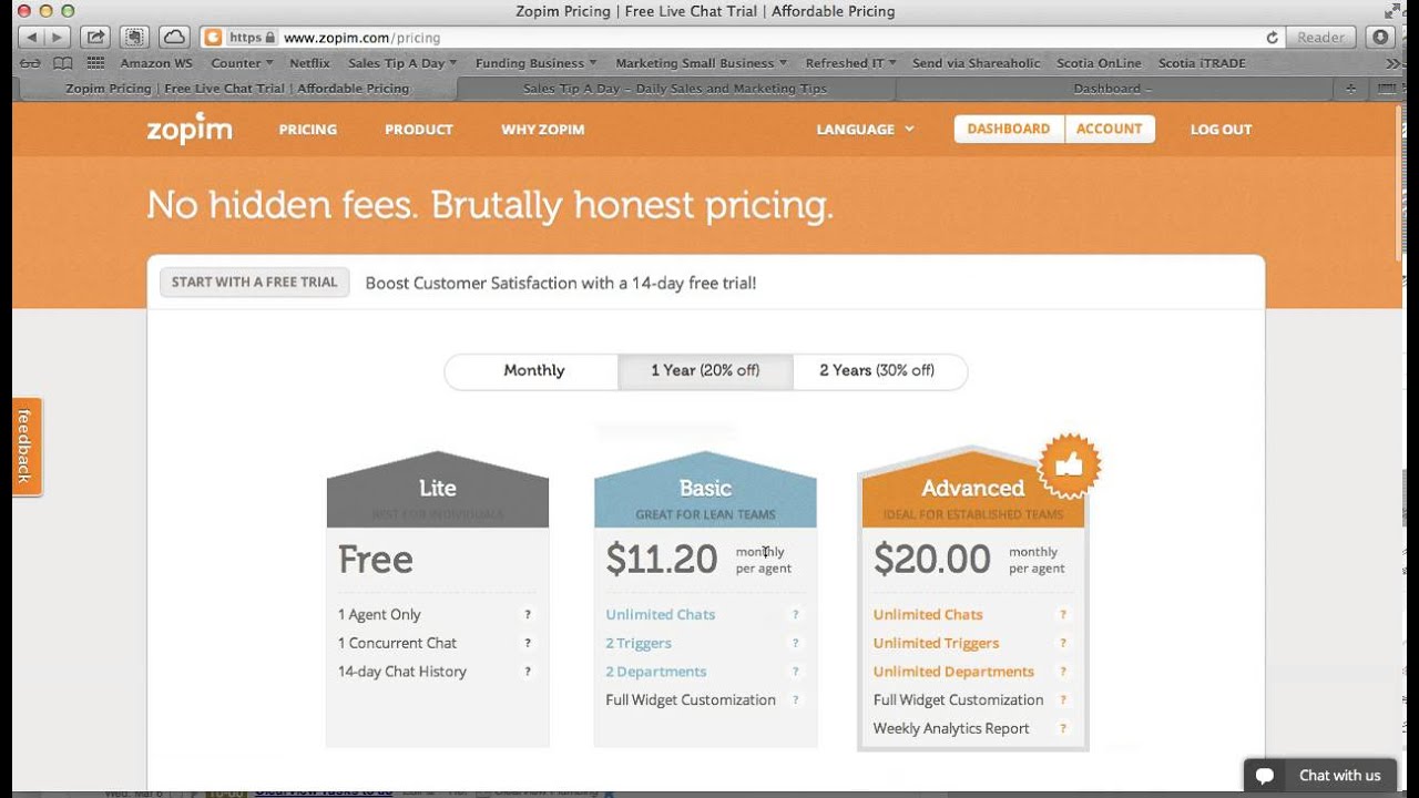 Using Zopim Live Chat To Get Sales - YouTube