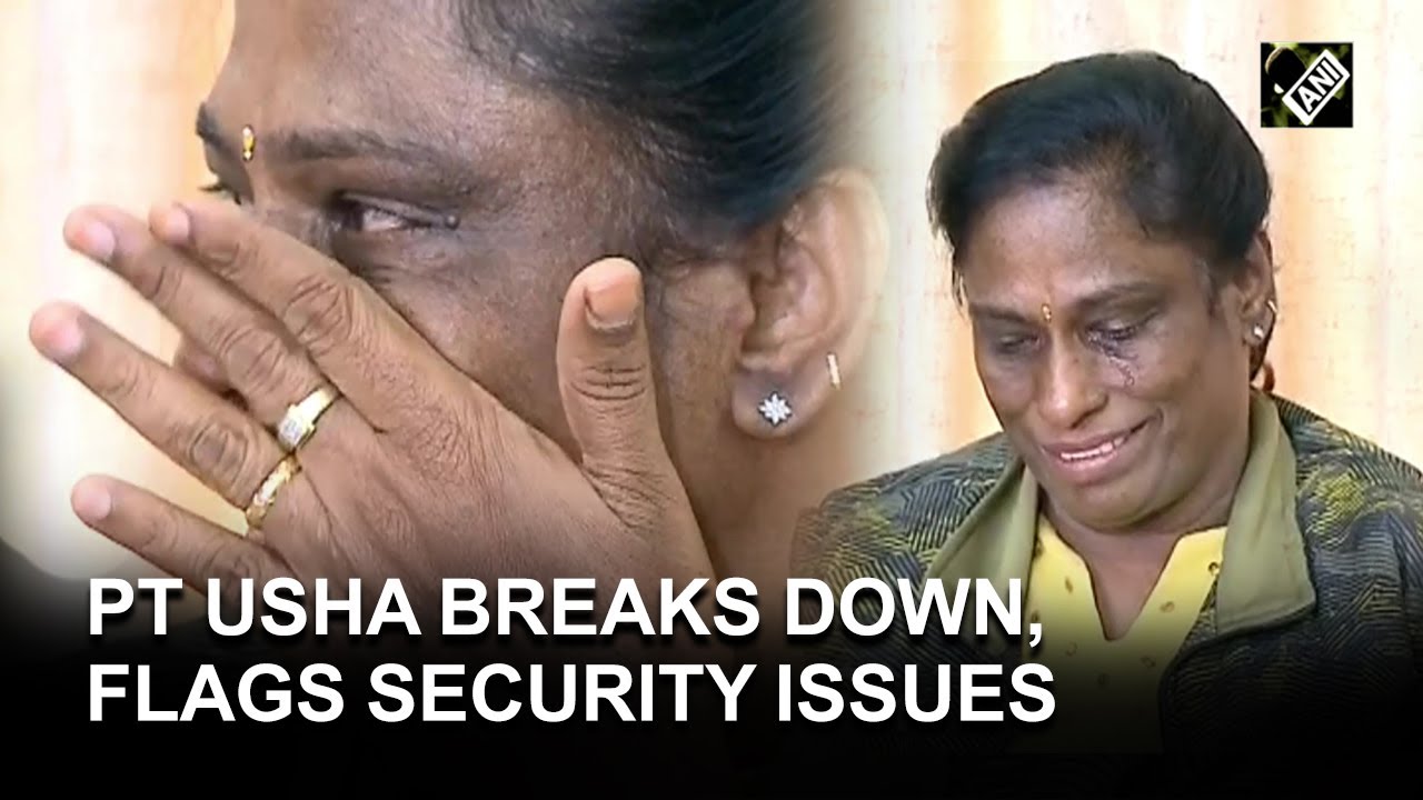 PT Usha flags security issue in Usha School of Athletics, breaks down during Press Conference ...