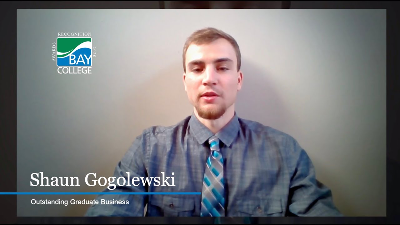 Shaun Gogolewski - Outstanding Graduate for the Business Division - YouTube