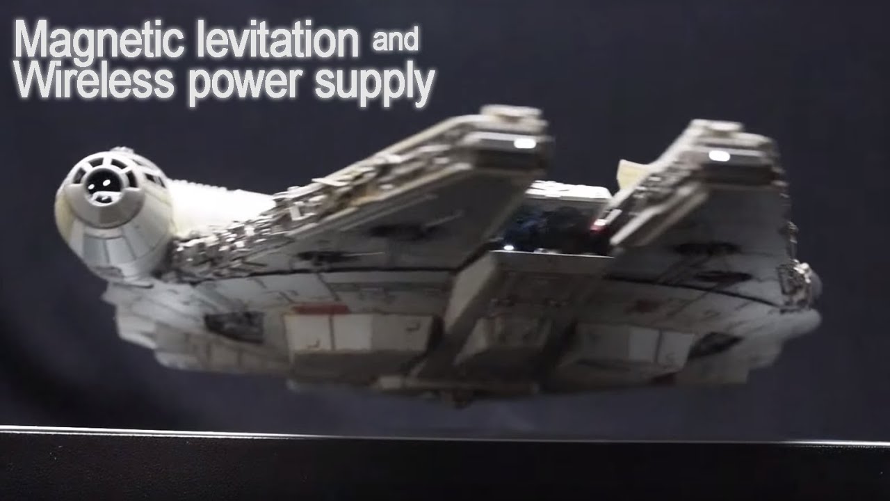 BANDAI Millennium Falcon Magnetic levitation and Wireless power supply ...