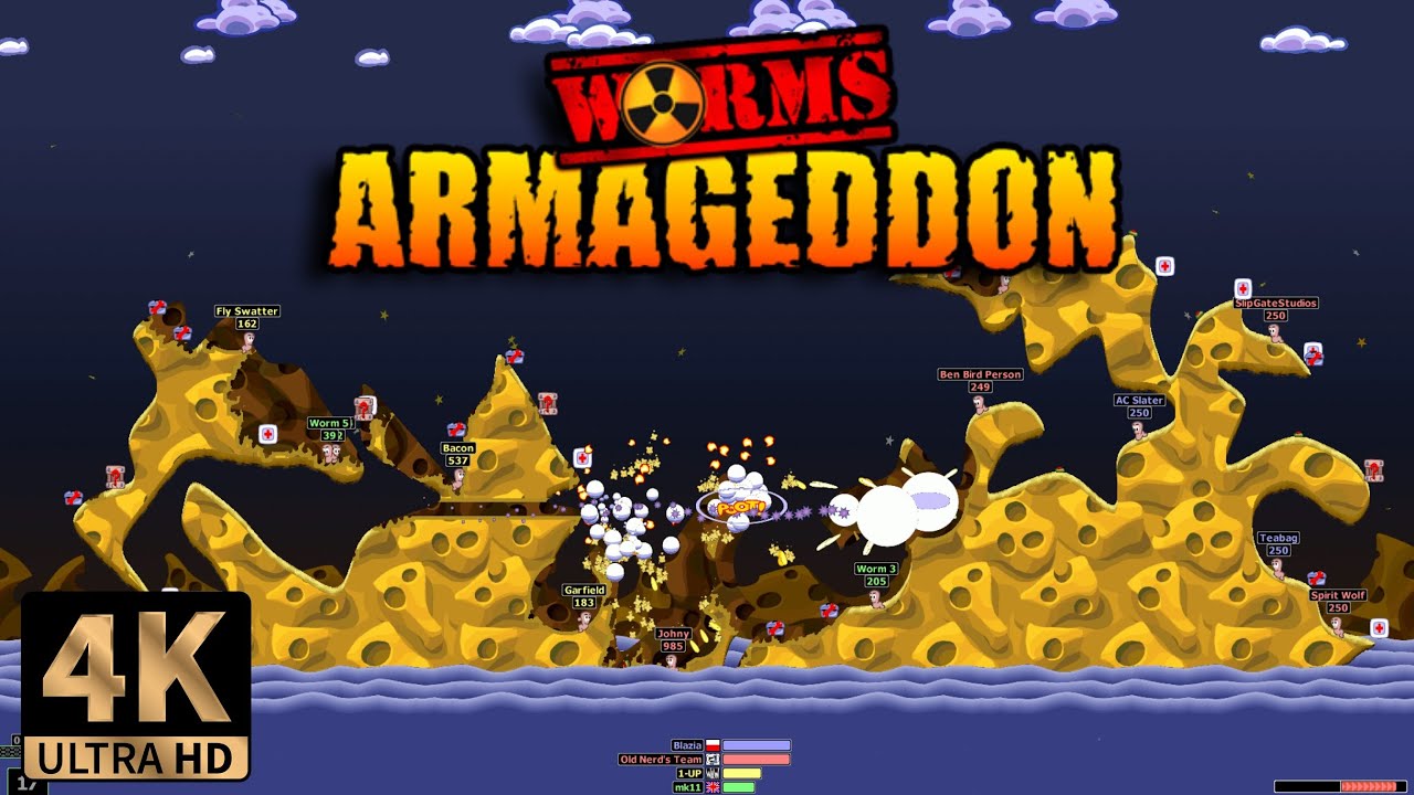Worms Armageddon Online (WormNET) | Kaos Normal | PC 4K - YouTube