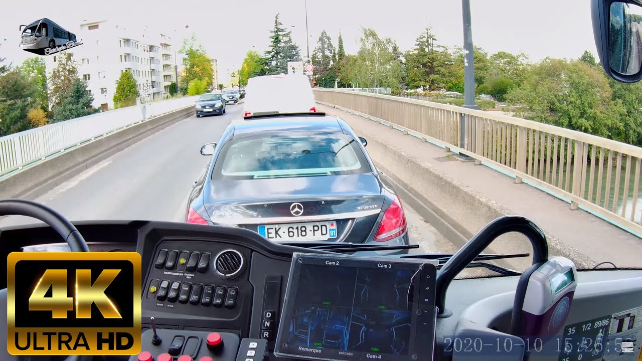 Bus 208 - en 4K 50 FPS -dépôt de Créteil - Champigny RER - Sans ...