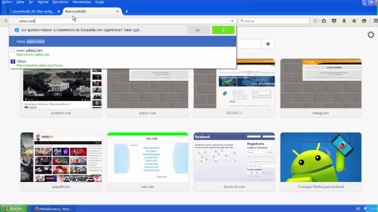 Pruebas de funcionamiento - Firewall Smoothwall 3.1 - YouTube