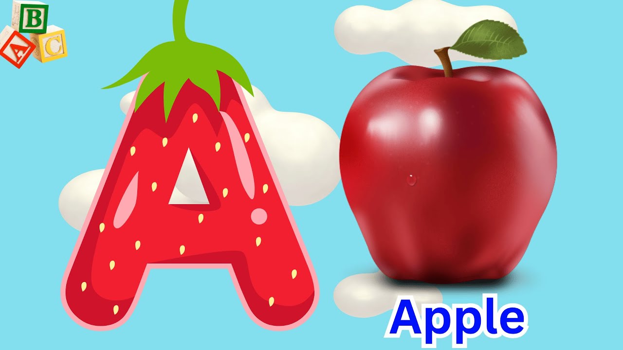 A is for Apple 🍎 | ABC Phonics Song for Kids | Learn Alphabet with Fun ...