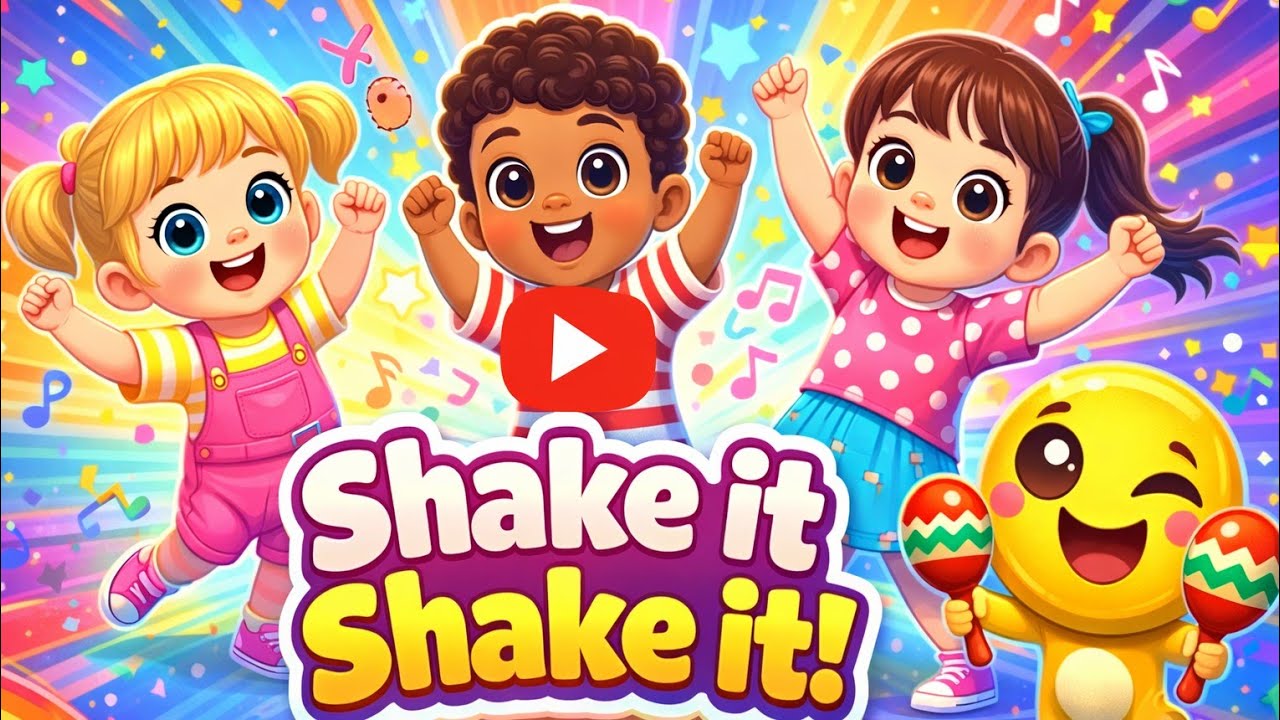 Shake It Shake It Dance Song | Fun Kids Dancing Rhyme | 3D Cartoon ...