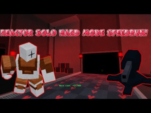 Reactor Solo Hard Mode Speedrun | Omega Tower Defense ROBLOX! - YouTube