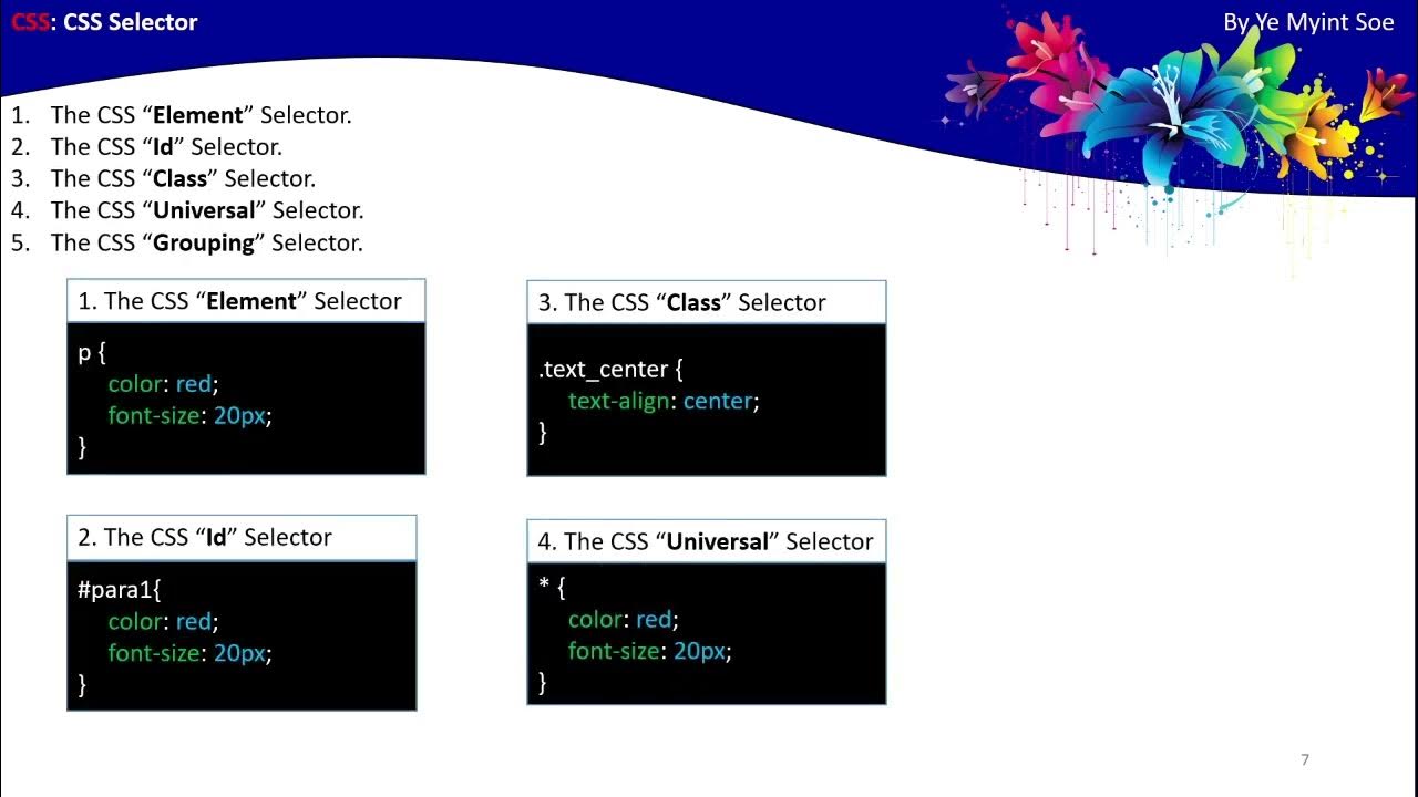 CSS Myanmar 21. Basic - Basic CSS Exercises 1 (မြန်မာ) - YouTube