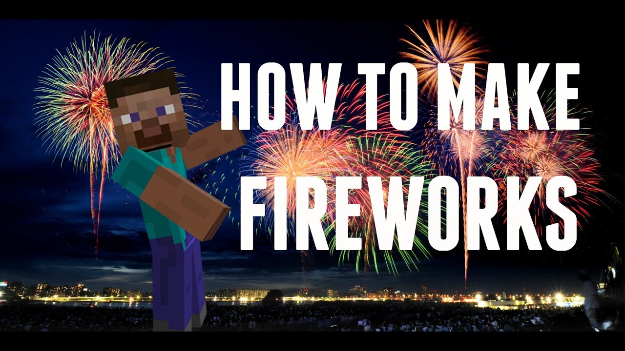 HOW TO MAKE FIREWORKS in Minecraft 1.8 (Fast & Easy) - YouTube