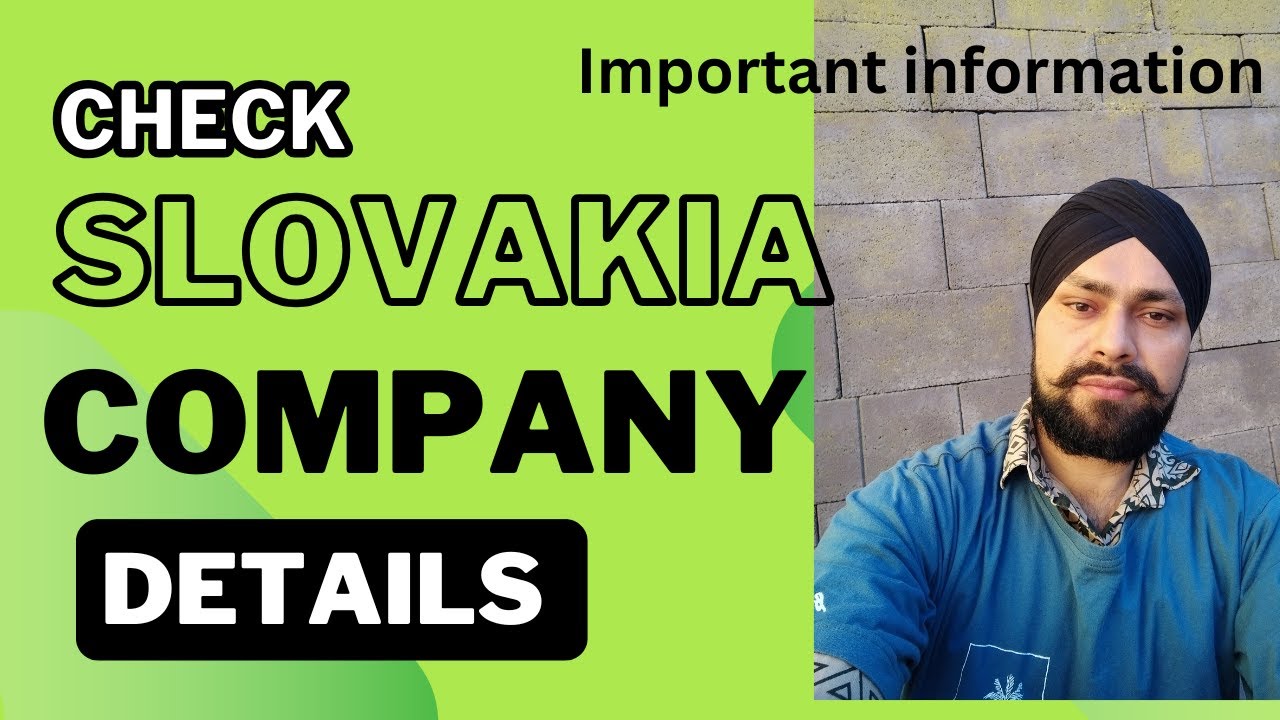 Check slovakia company details || important information #slovakia # ...