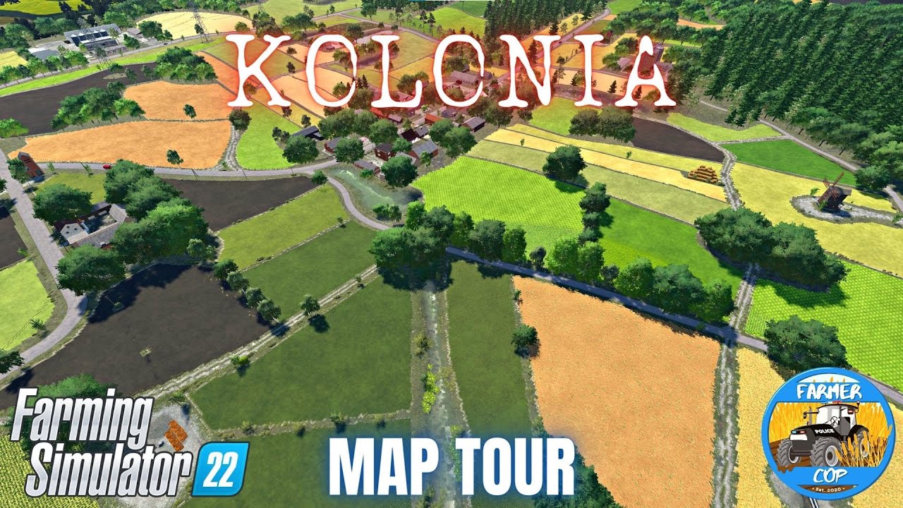 KOLONIA - Map Tour - Farming Simulator 22 - YouTube