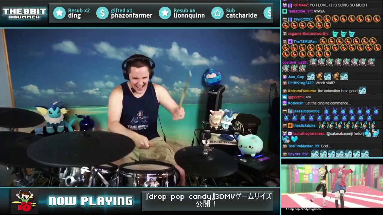 The8BitDrummer Plays Drop Pop Candy Project Sekai 3DMV YouTube the8bitdrummer-plays-drop-pop-candy-project-sekai-3dmv-youtube