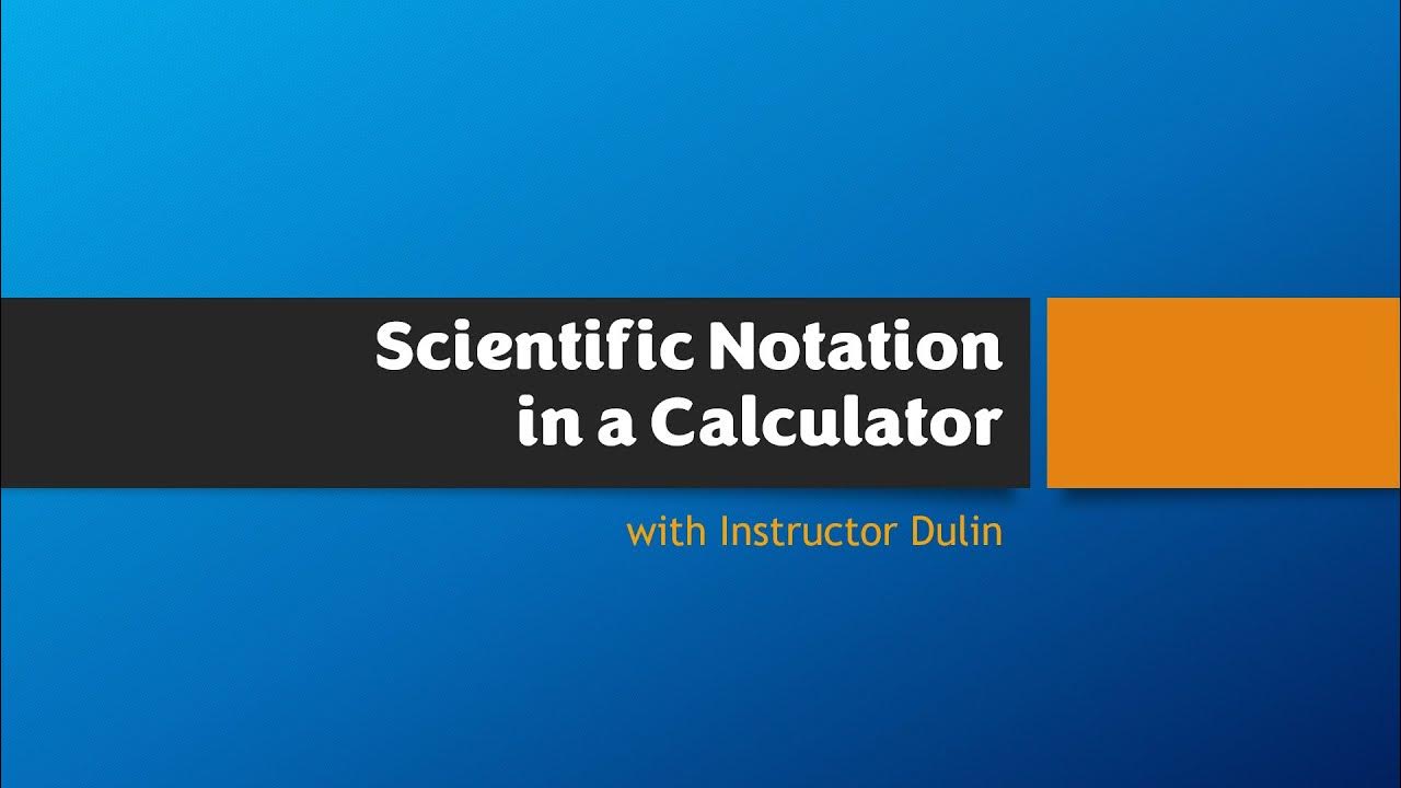 scientific notation calculator - YouTube