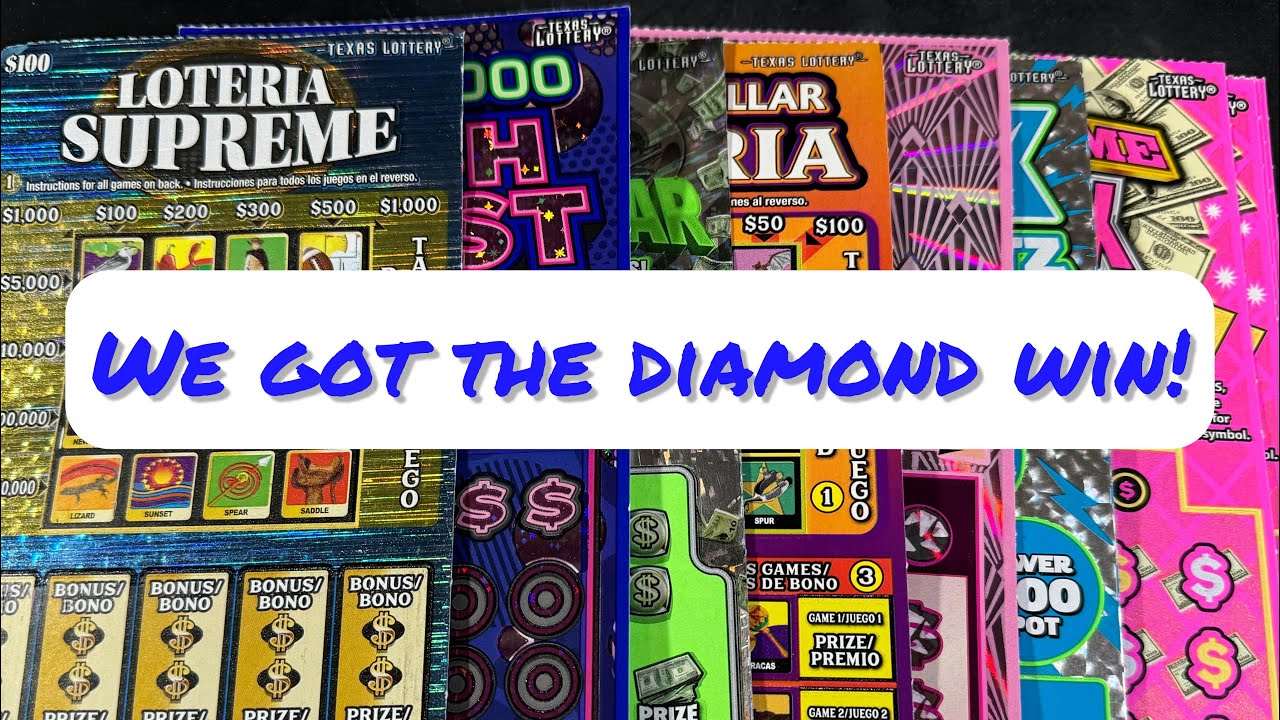 We Got the Diamond Win!! 💵 $240 Texas Lottery ScratchOff Session 💎 ...