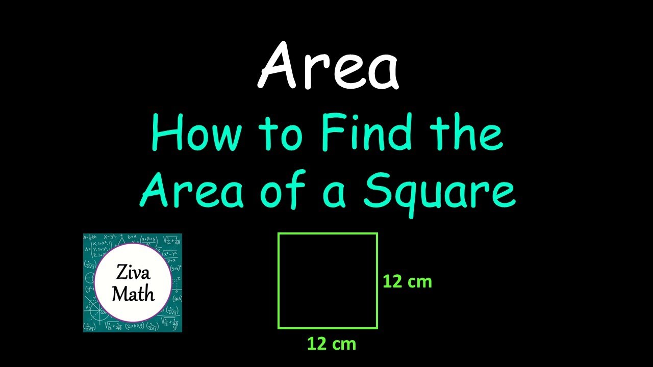 How to Find Area of a Square | Area - YouTube