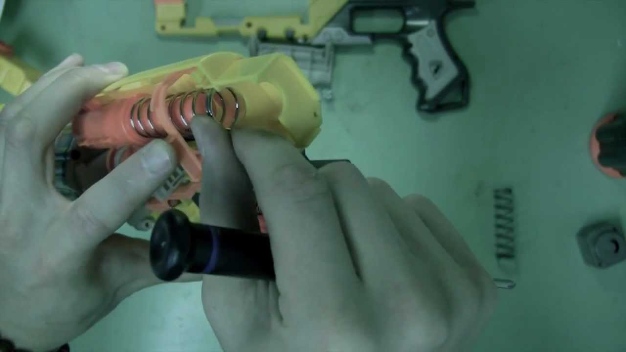 Spring Installation for Nerf Maverick and Nerf Spectre by Orange Mod ...