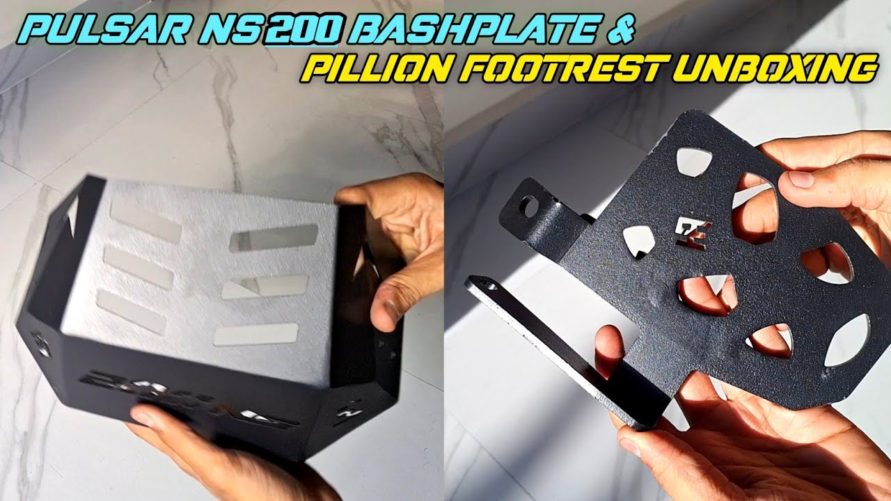 Pulsar NS 200 Bashplate/Pillion Footrest Unboxing | MEG Deals ...
