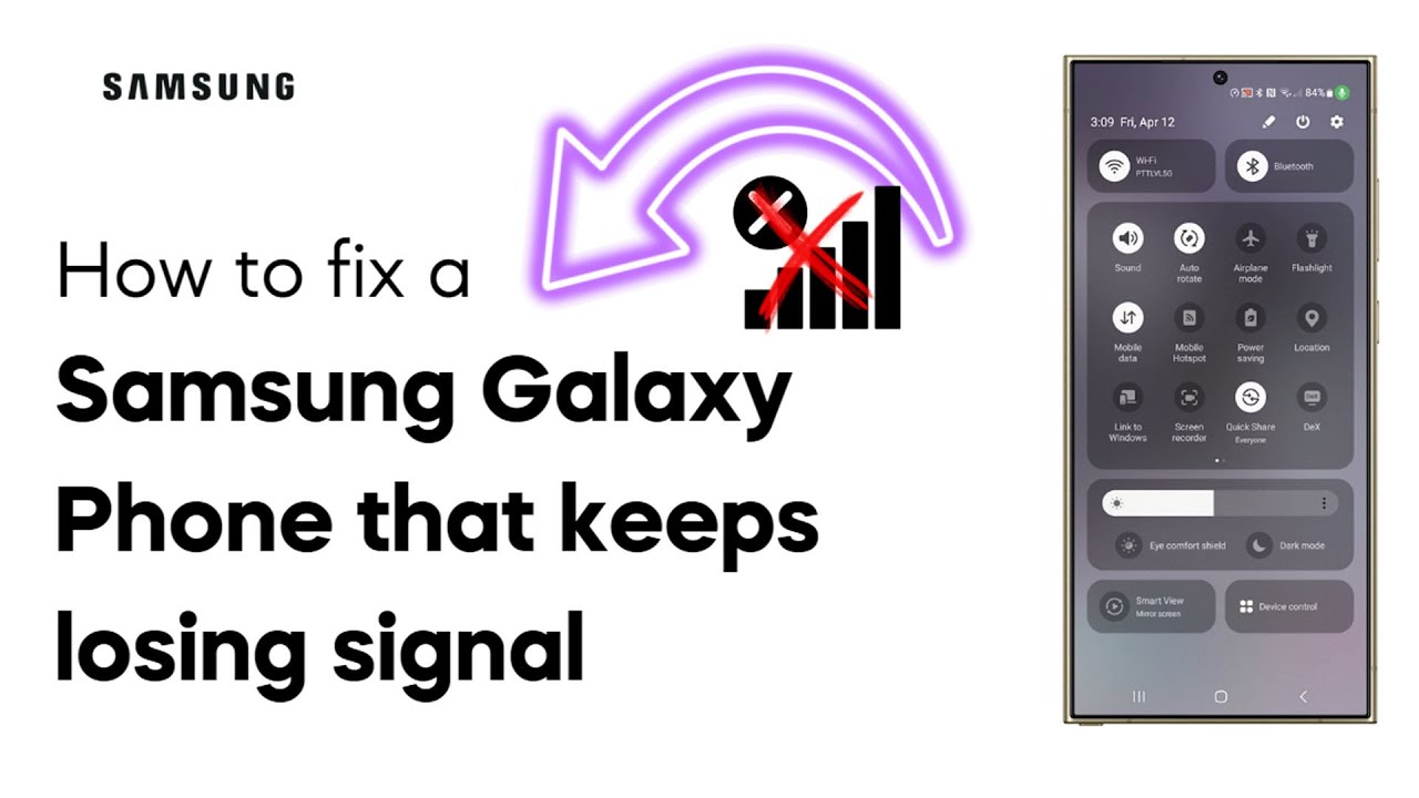 How To Fix A Samsung Galaxy Phone That Keeps Losing Signal - YouTube