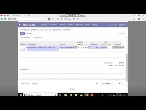 Odoo Payment Plot Recevid