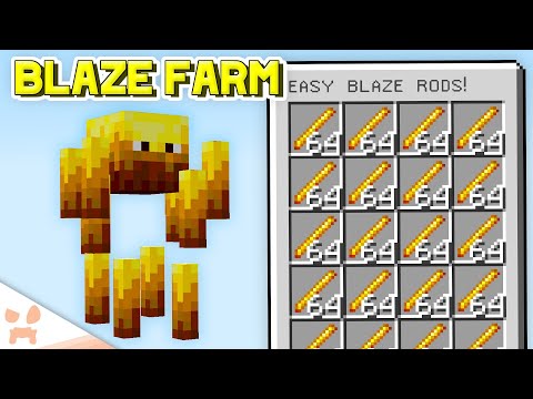 MINECRAFT BEDROCK BLAZE FARM TUTORIAL | Easy, Efficient, No Redstone