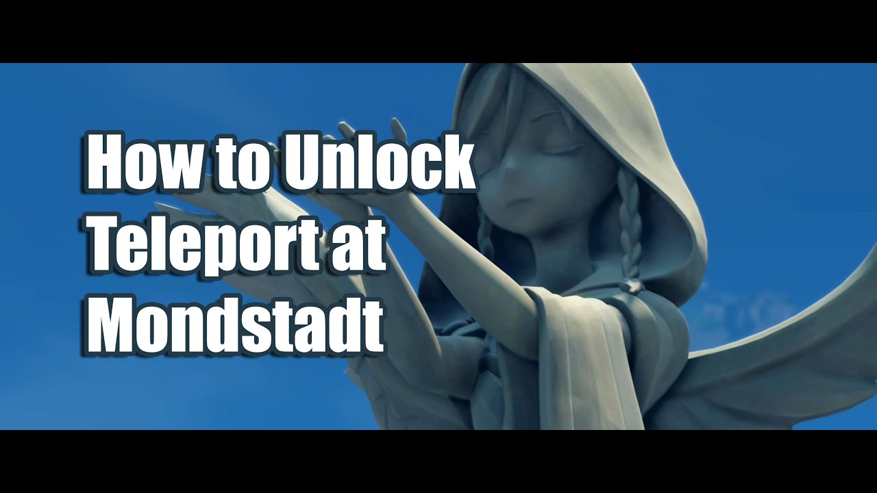 Genshi Impact: How to unlock Mondstadt Waypoint | 4K Ultra Wide HD ...