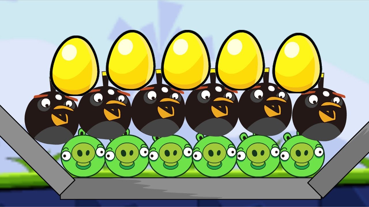 Angry Birds Bomb 1 - BOMBER BLAST OUT ALL PIGGIES AND SAVE THE GOLD EGG ...