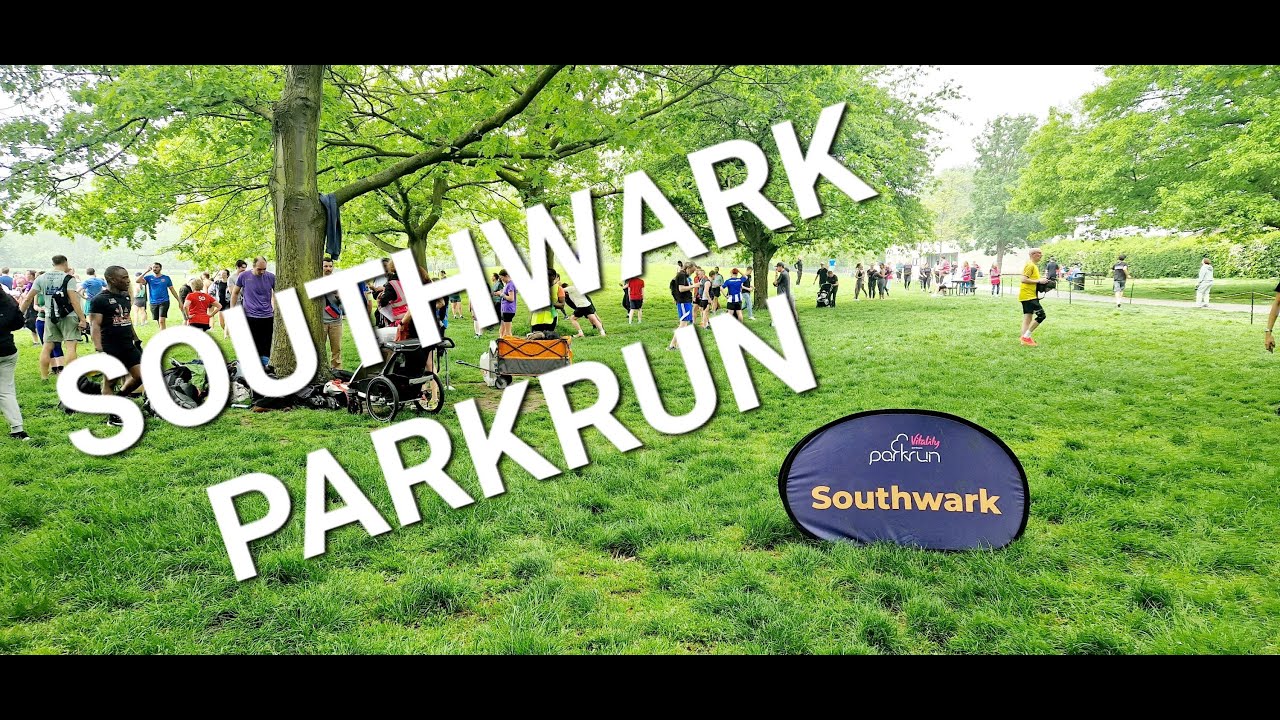 A lot of runners at the Southwark Parkrun, London! Let's run! - YouTube