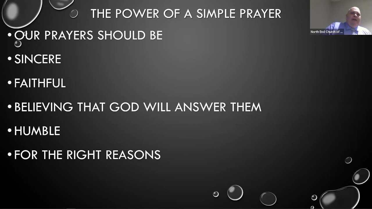 The Power of a Simple Prayer - YouTube