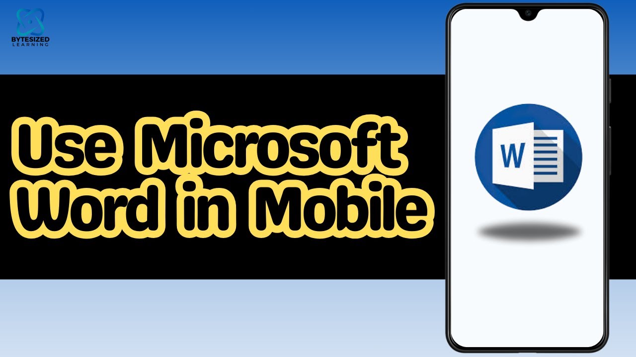 How to Use Microsoft Word in Mobile - YouTube