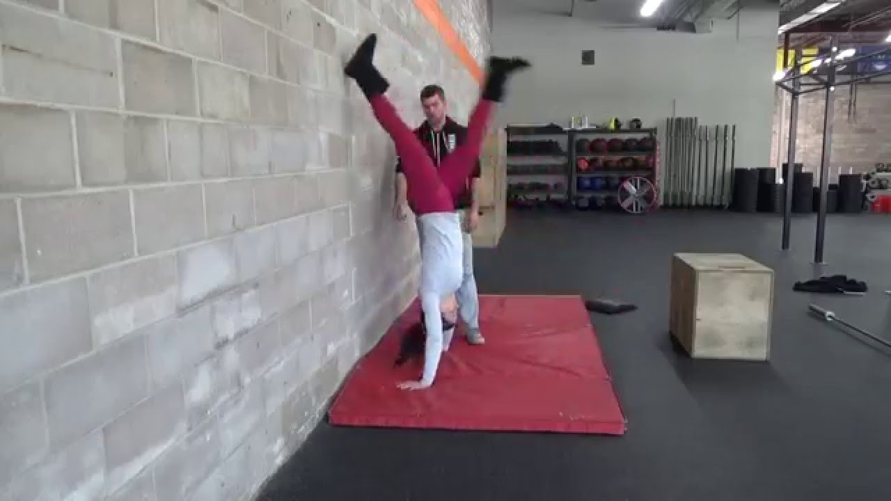 Skill of the Month: Handstand push up (HSPU) progression 3 of 3 - YouTube
