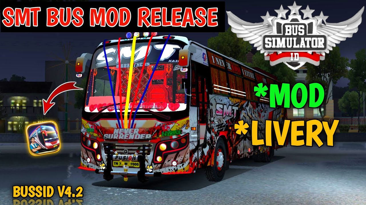 🎀🤯NEW SMT BUS MOD RELEASE TAMIL | BUS SIMULATOR INDONESIA | SMT BUS MOD ...