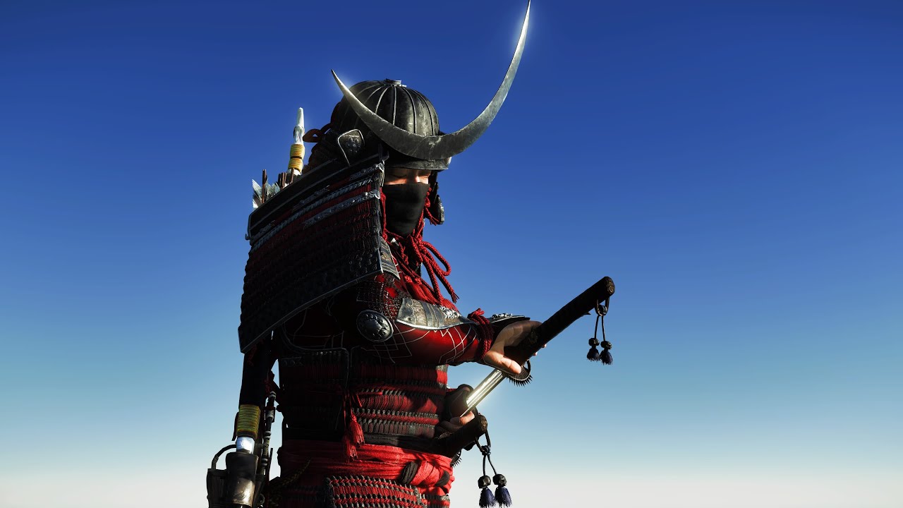 Ghost of Tsushima - Red Crimson Samurai Combat and Stealth - PS5 ...