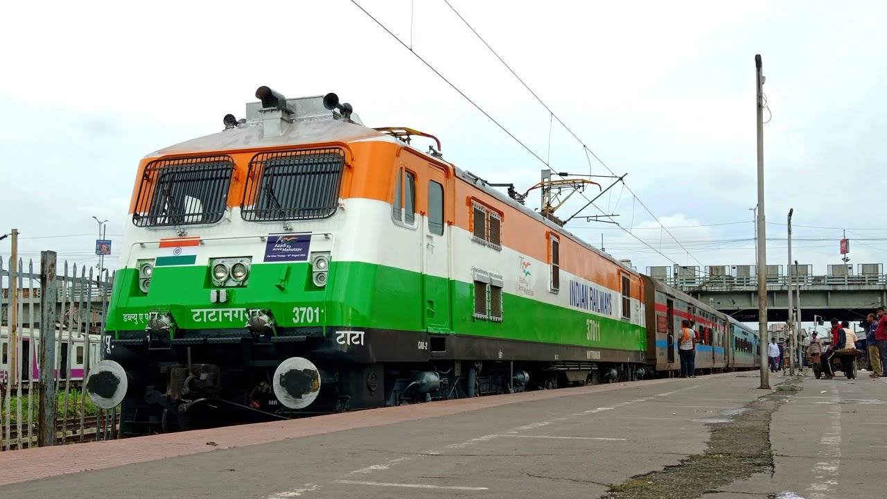 Independence Day Special 🇮🇳 First Tricolour Livery TATA WAP7 With Steel ...