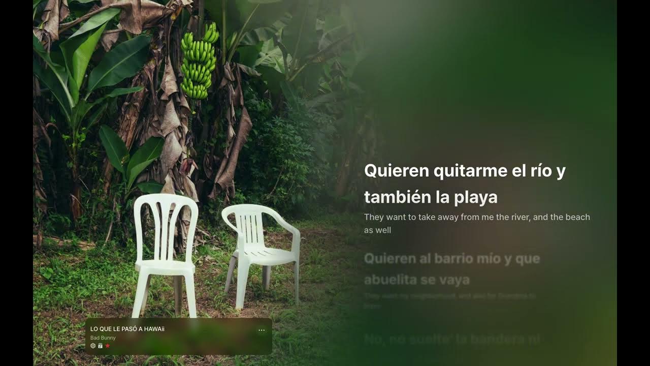 Bad Bunny - LO QUE LE PASÓ A HAWAii (Lyrics) + English Traduction - YouTube