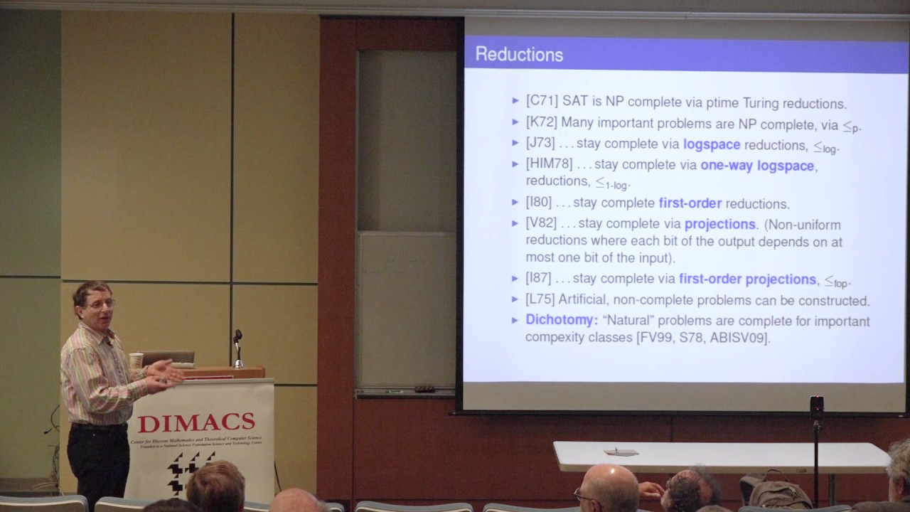 Algebra, Logic and Complexity - Neil Immerman - YouTube