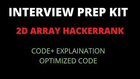 Hackerrank Interview Preparation Kit - YouTube