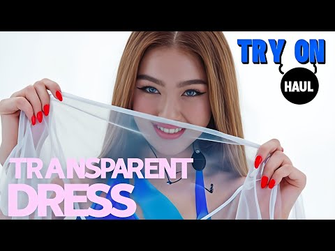 [4K] See-Through Lingerie & Bikini Try-On Haul | Transparent Outfit Trends 2025 #everything See #007