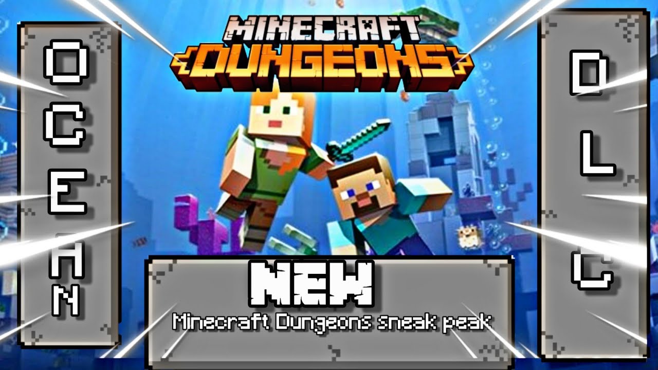 New Minecraft Dungeons Sneak peak Ocean DLC - YouTube