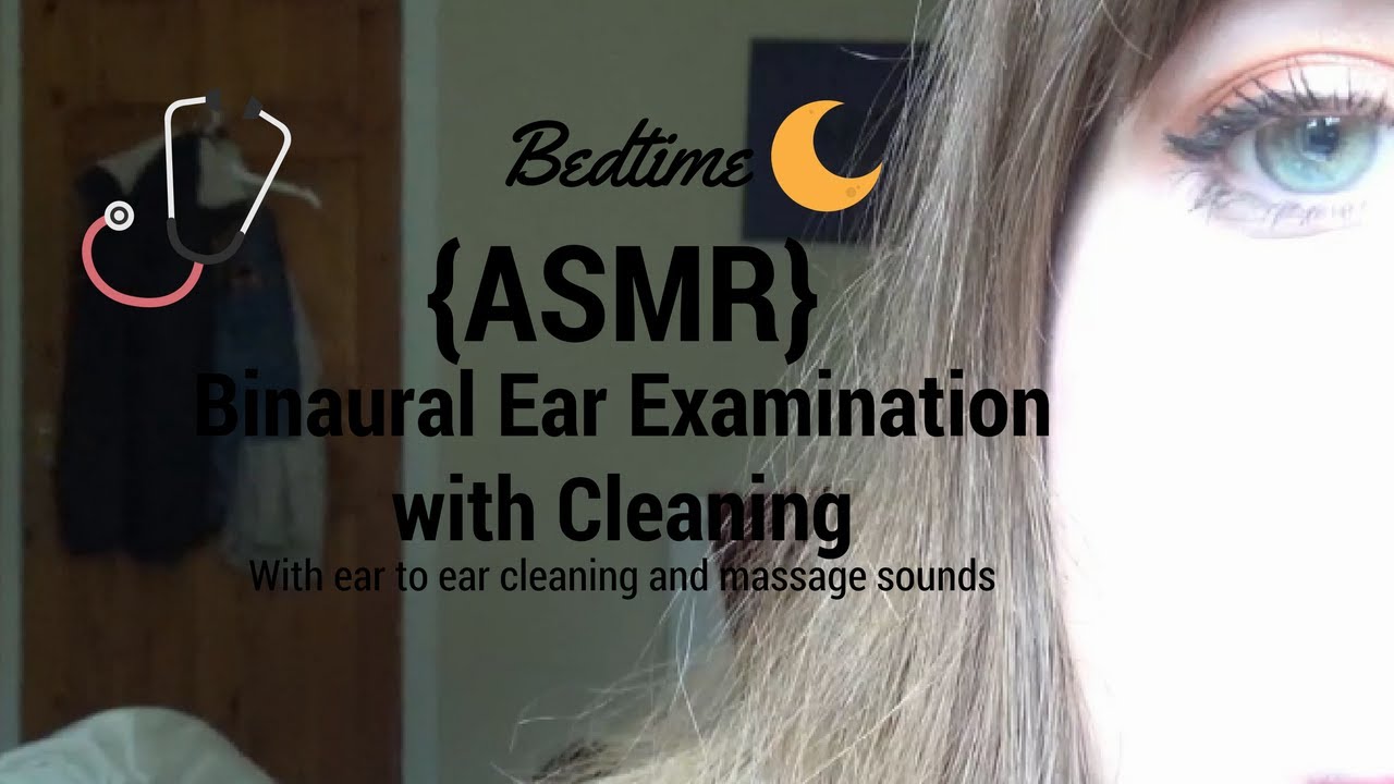 {ASMR} Binaural Soft Spoken ear examination and cleaning with massage - YouTube