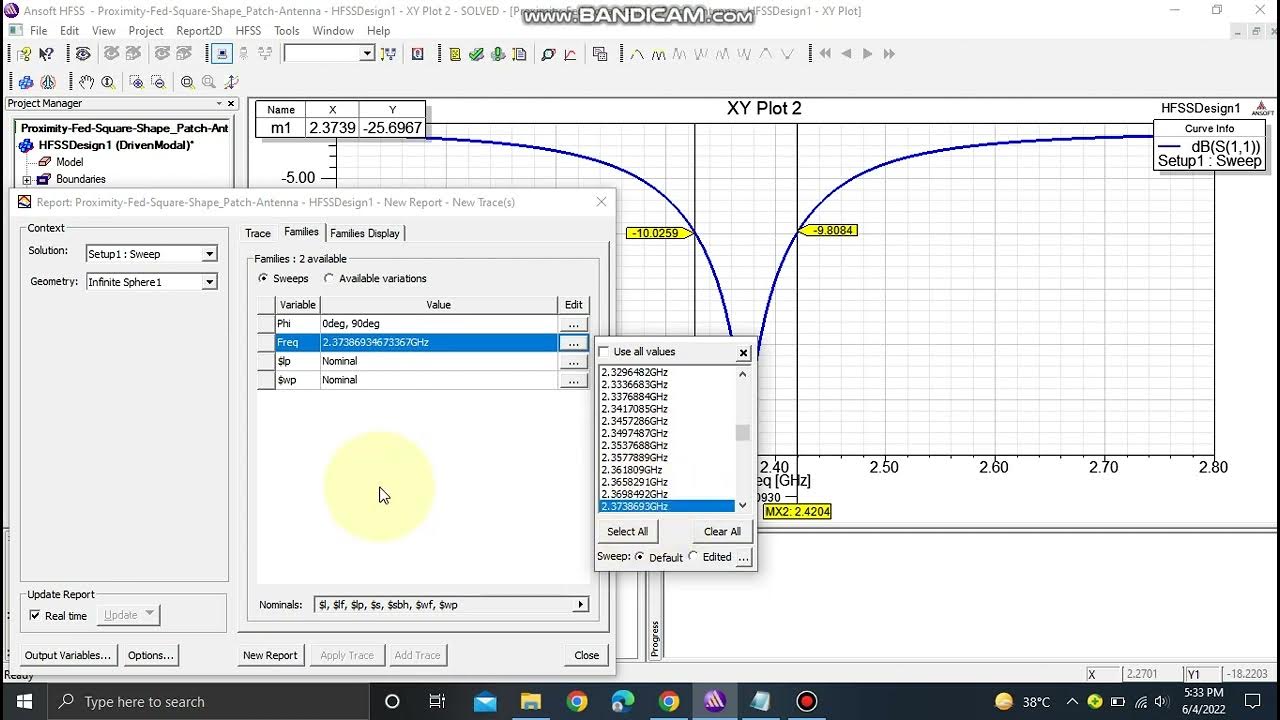 Plot Co-Cross Polarization Patterns in HFSS - YouTube