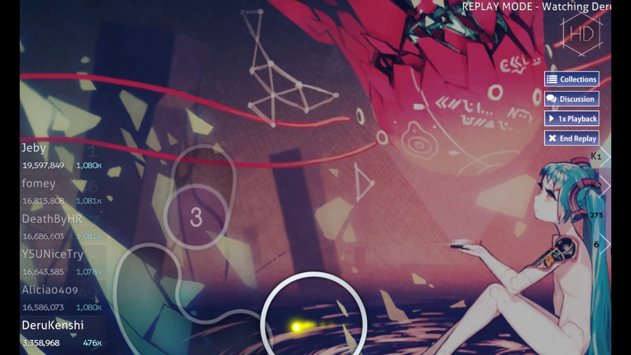 [osu!] C-Show - Rocking to the Beat [Hard] HD, F.C. (97.70%) - YouTube