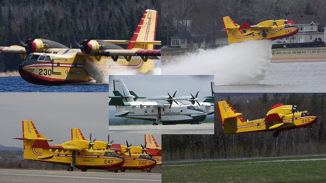 Ultimate Canadair Water Bomber Spotting Compilation 2 (CL-215/CL-215T ...