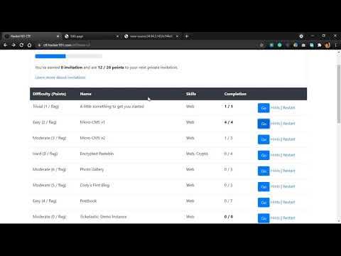CTF Hacker101 micro_CMS flag 1 - YouTube