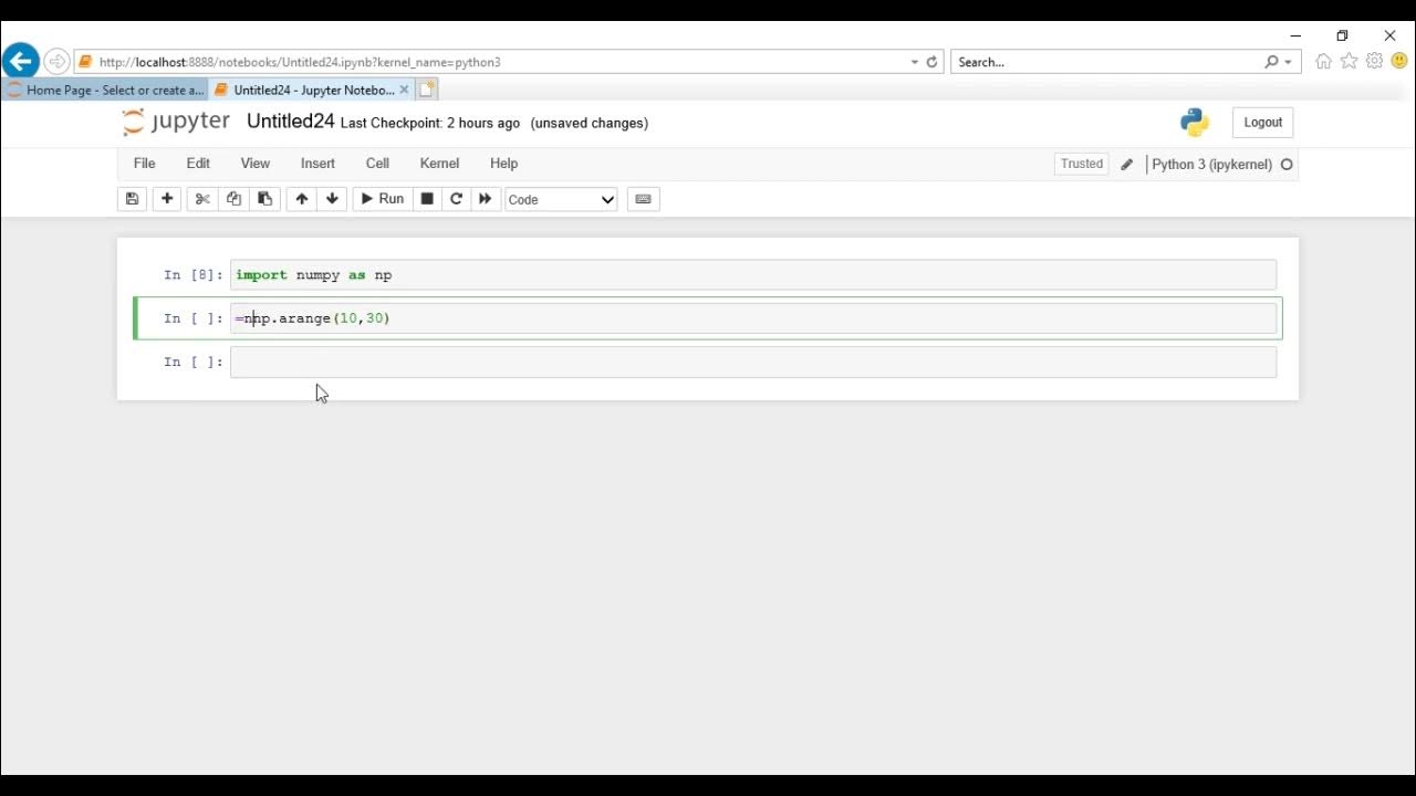 How to initialize a numpy array with a range - YouTube