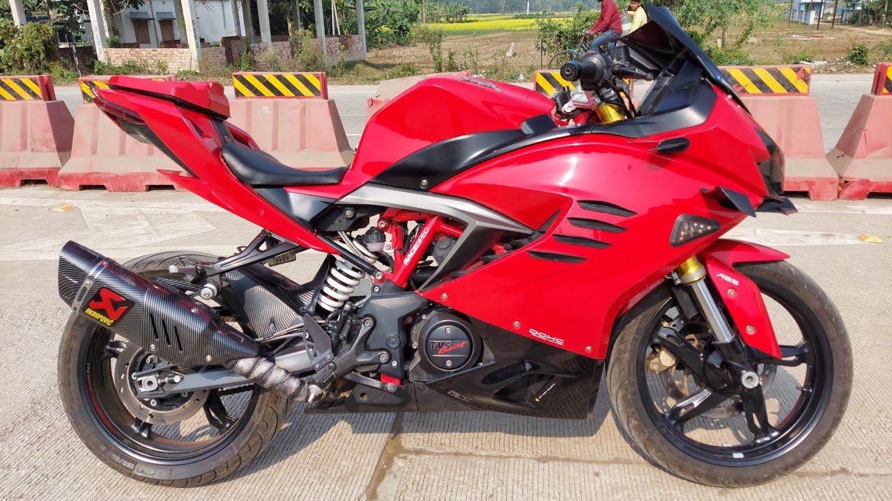 Apache RR310 Modified into Race Bike - YouTube